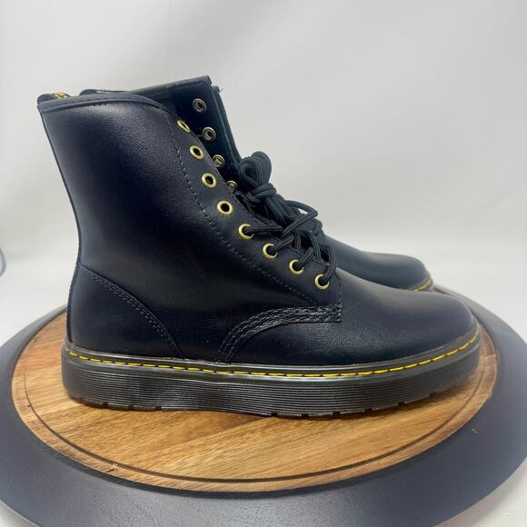 Dr. Martens | Shoes | Dr Doc Martens Zavala Leather Black Combat Boots ...